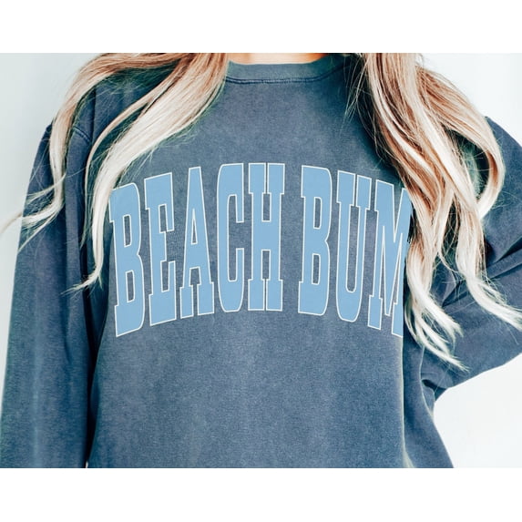 Beach Bum TShirt Varsity Letters Beach Hoodie Tropical Spring Summer ...