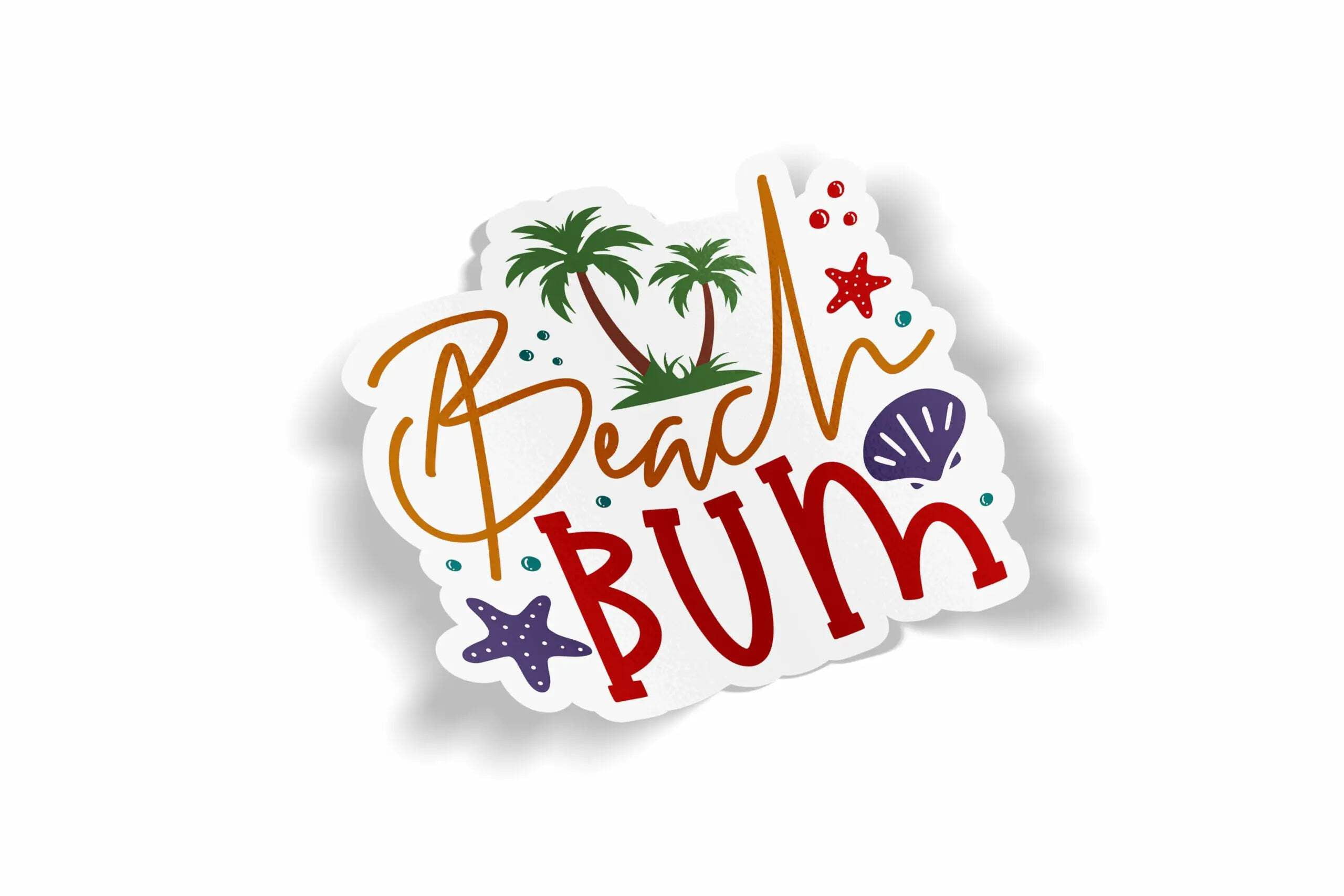 Beach Bum Waterproof Sticker - Walmart.com