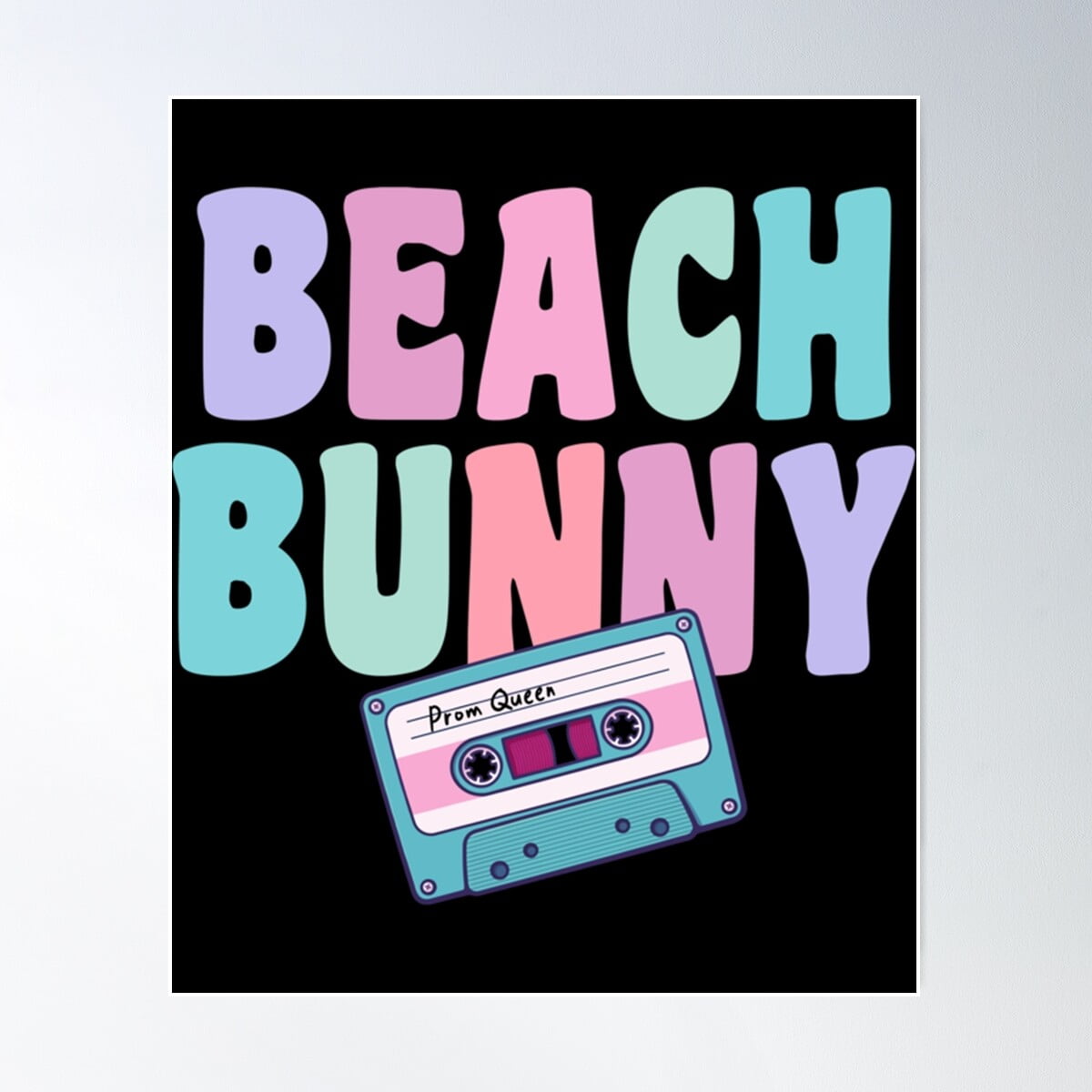 Beach Bunny "Prom Queen" Cassette Classic Poster Wall Art, Modern Wall ...