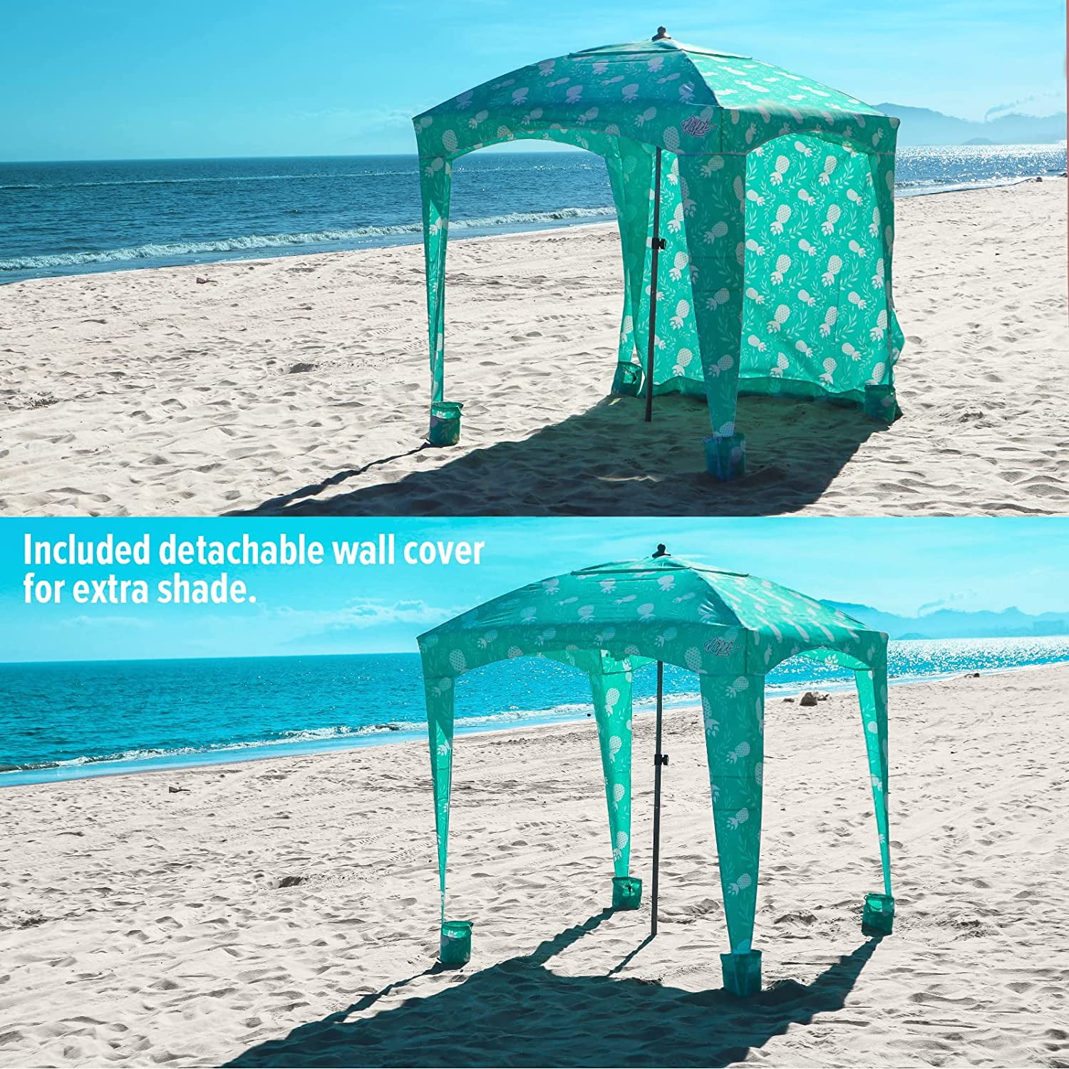 Beach Cabana - Easy to Set Up Canopy, Waterproof, Portable 6' x 6 ...