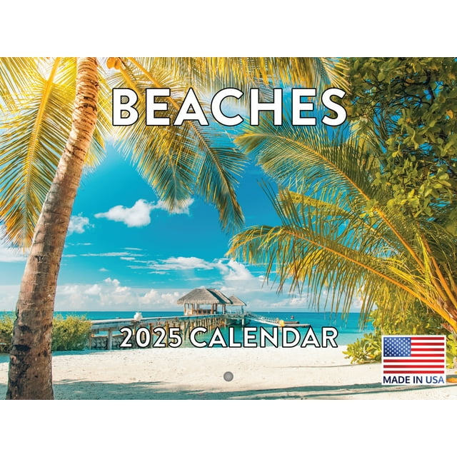 Beach Calendar 2025 Tropical Beaches Ocean Island Seaside Scenes ...