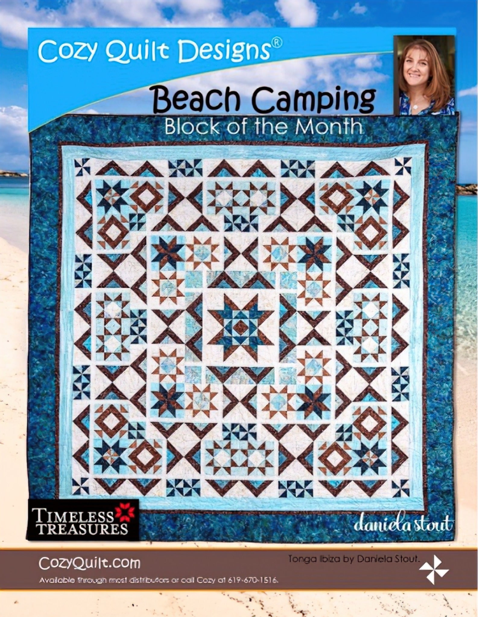 Beach Camping BOM Quilt Pattern by Cozy Quilt Designs - Walmart.com