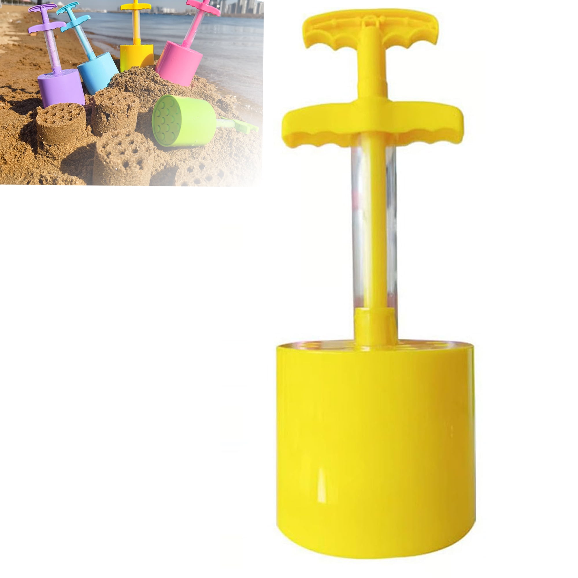 Beach Castle Honeycomb Sandcastles Mold-Like A Pro, Colorful Plastic ...