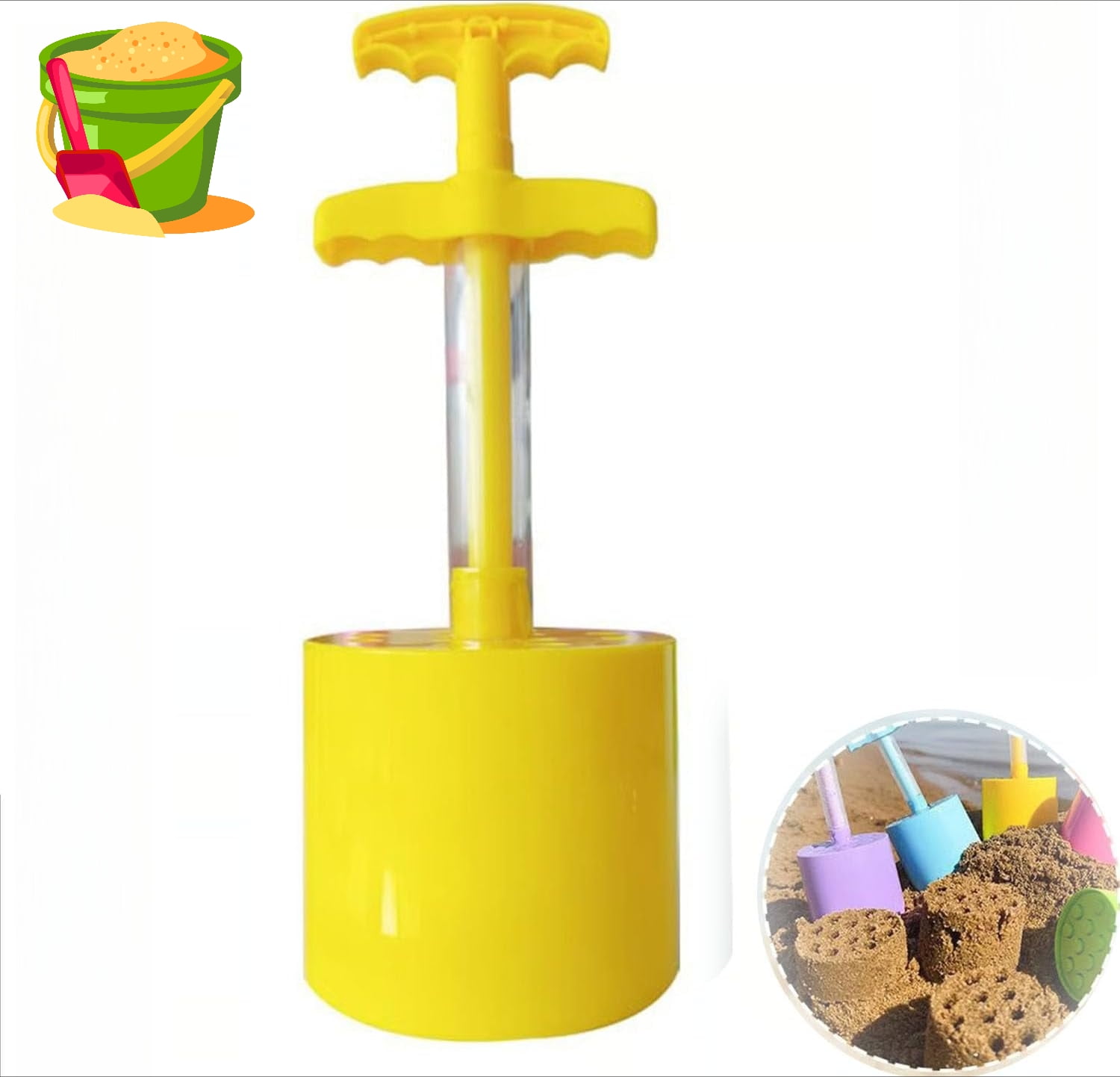 Beach Castle Honeycomb Sandcastles Mold-Like A Pro, Colorful Plastic ...
