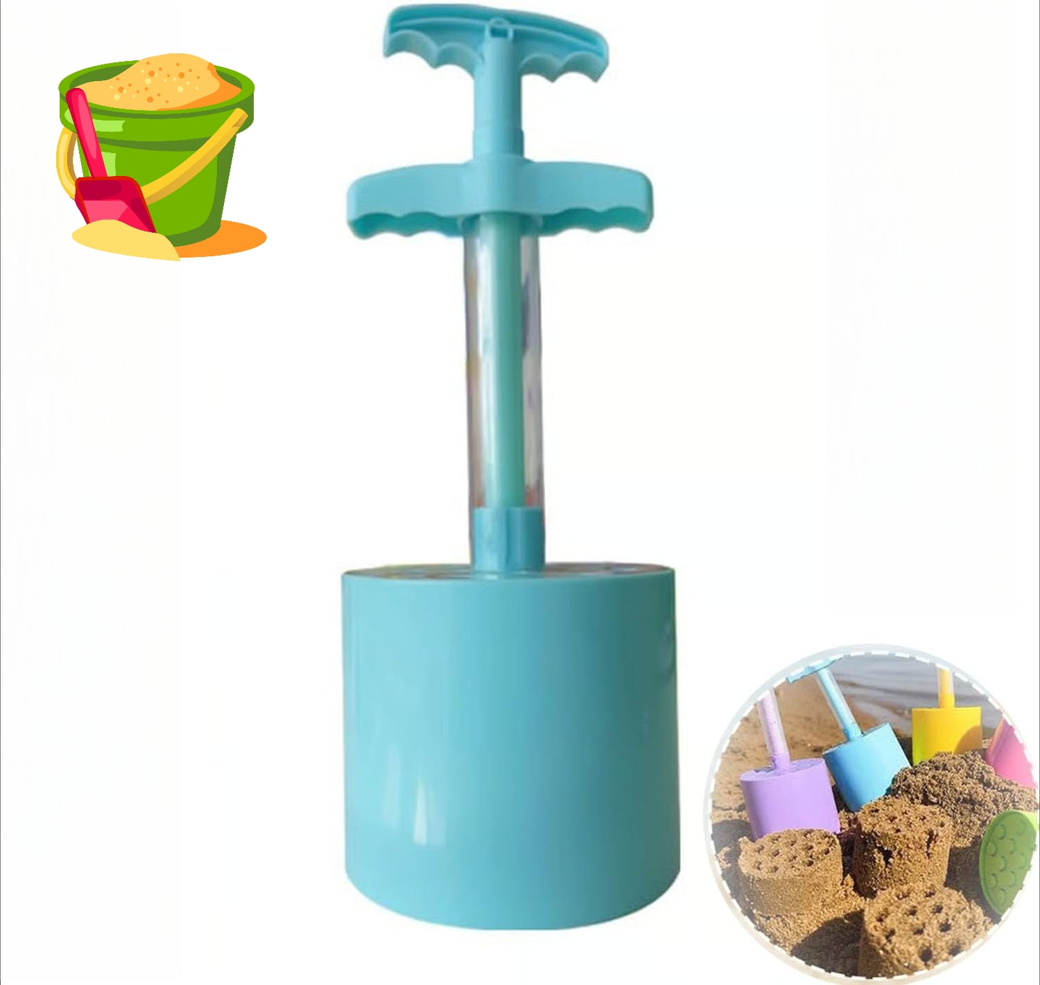 Beach Castle Honeycomb Sandcastles Mold-Like A Pro, Colorful Plastic ...
