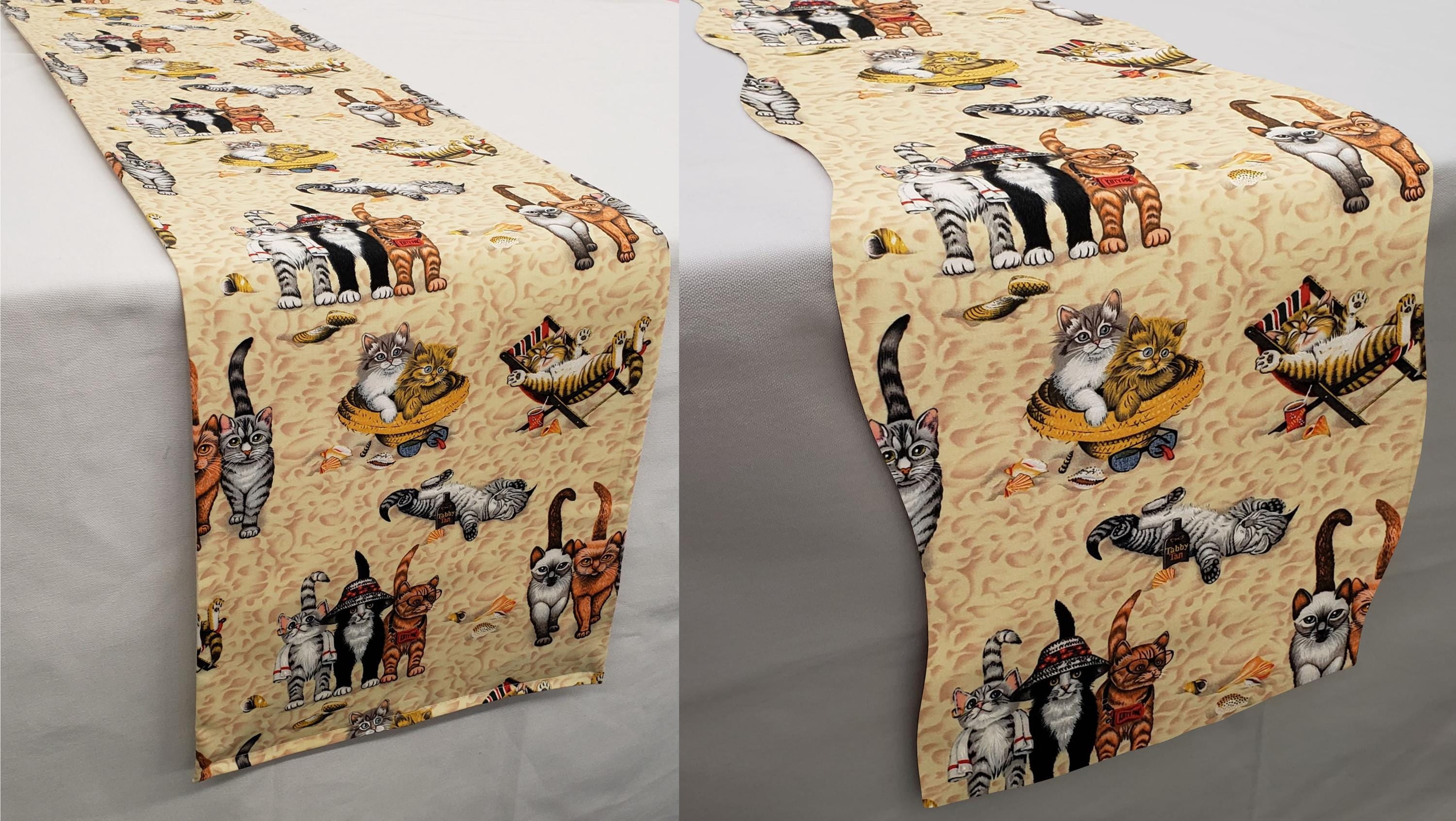 Beach Cats Table Runner by Penny's Needful Things (6 Feet Long ...