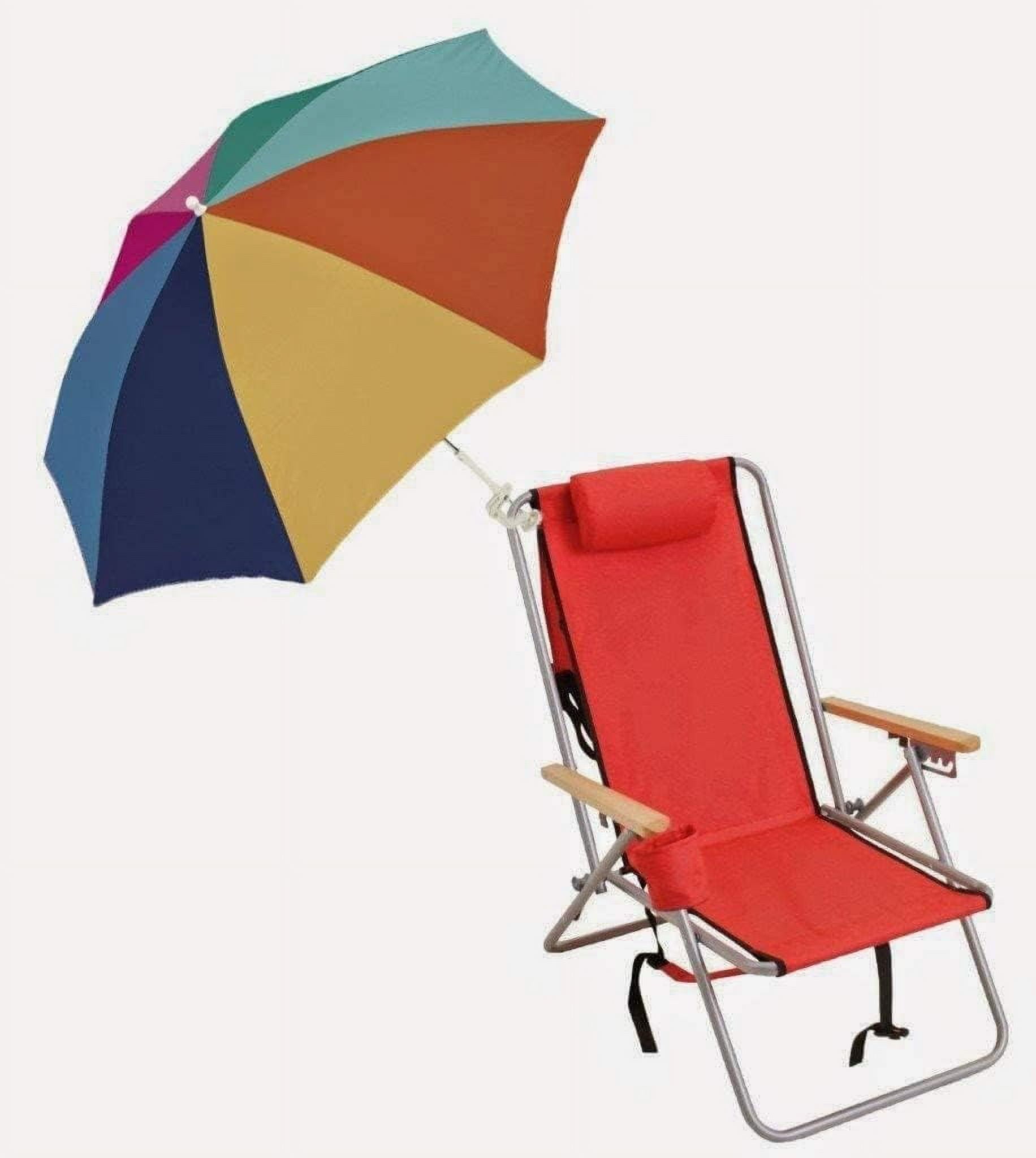 Beach Chair Clamp on Umbrella- 4' - Multi Color - 2Pack - Walmart.com