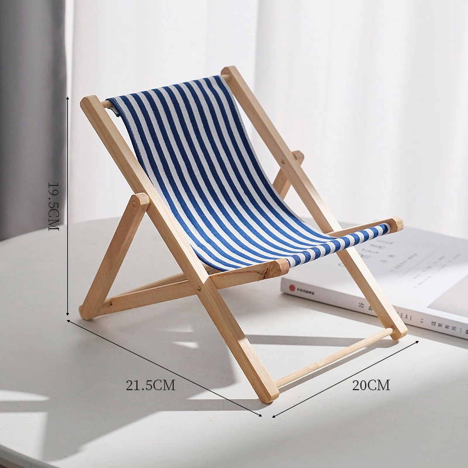 Soarian Beach Chair Phone Holder Electronic Stand, Wooden, Multi-color ...