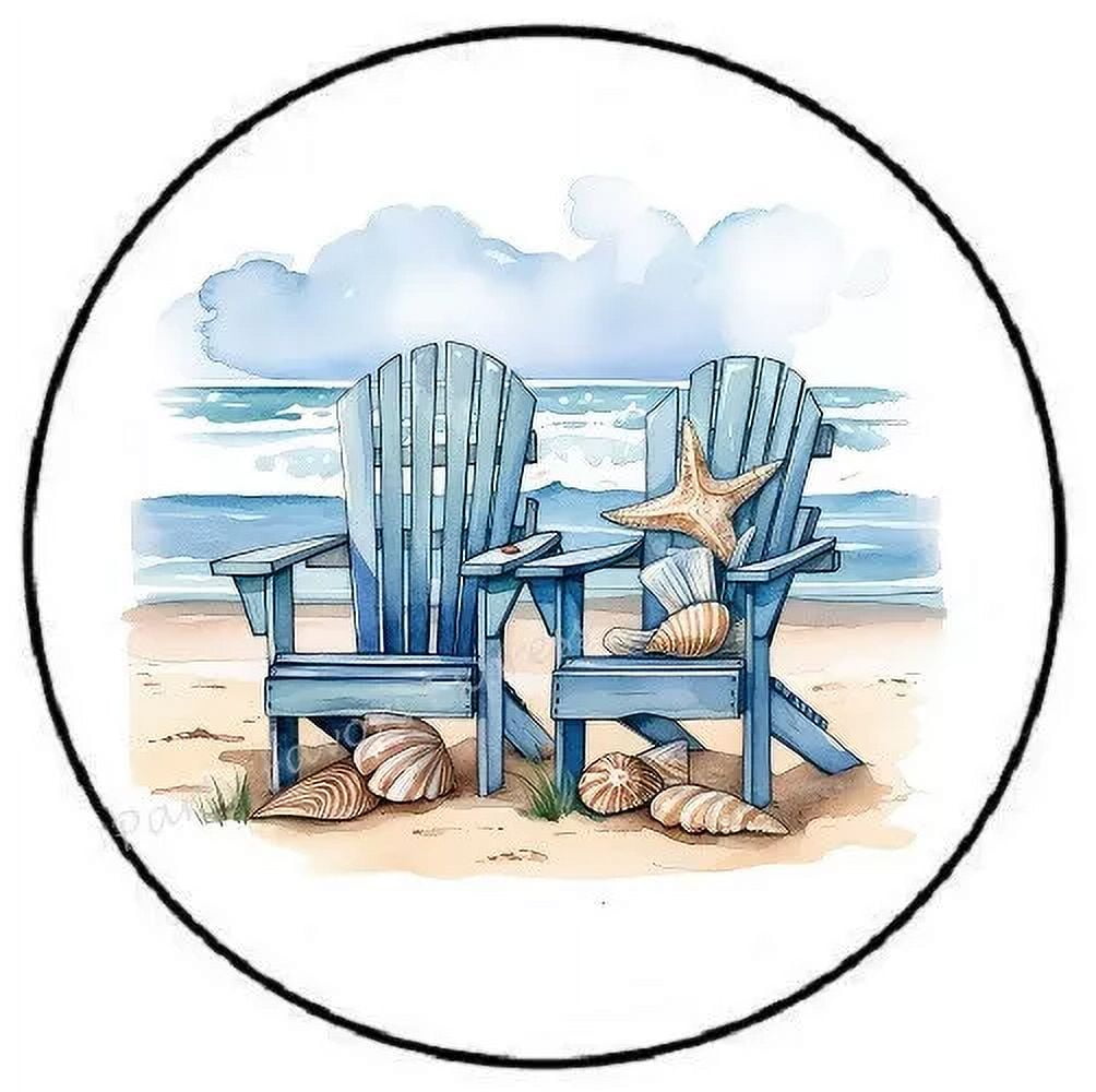 Beach Chairs Stickers Party Favors Phone Decal Water Bottle Stickers ...