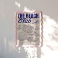 Beach Club Shells Trendy Coastal Typography Poster Unframed Paper Print ...