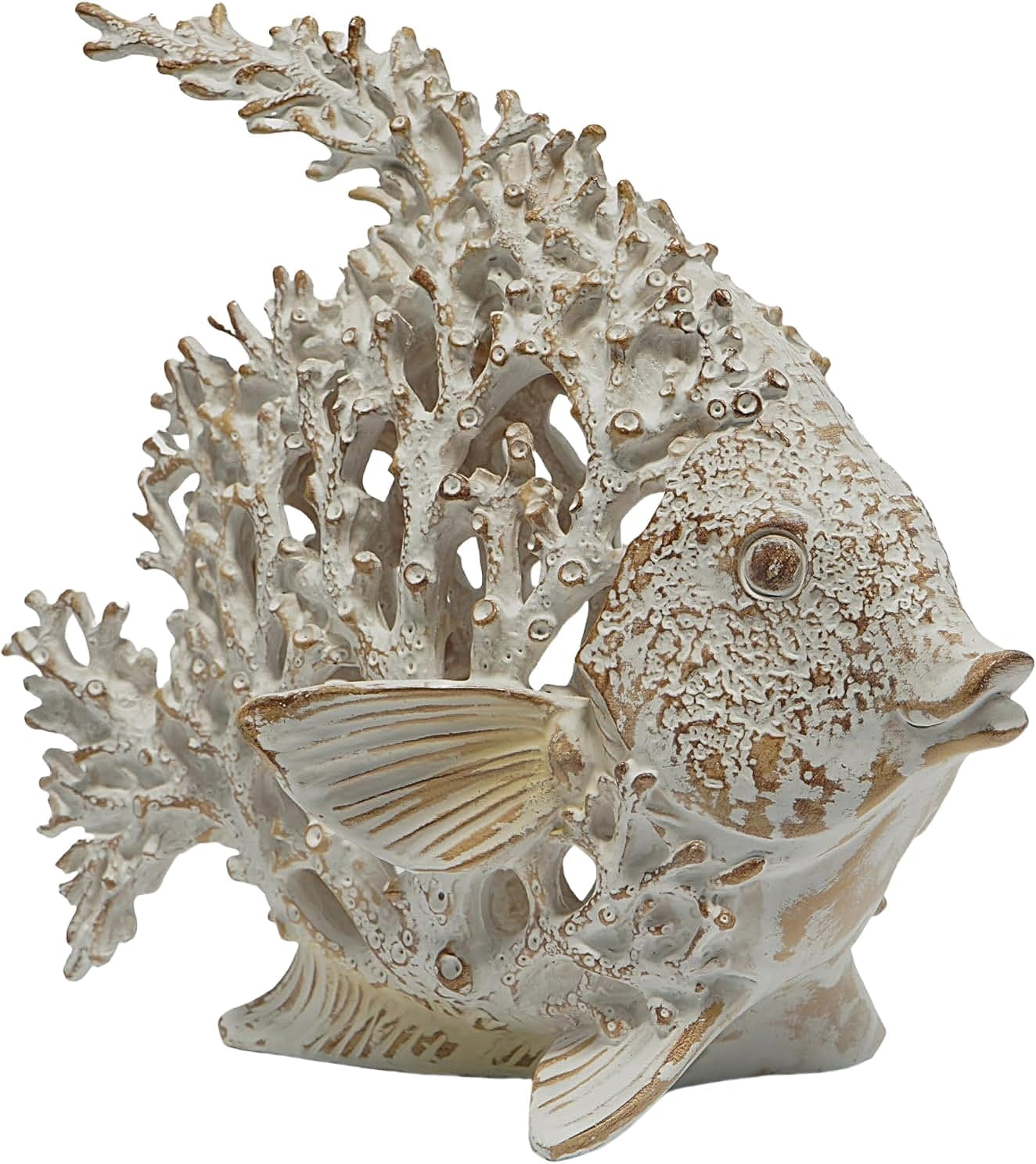 Beach Coastal Decor Coral Reef Angelfish Home Office Desk Decor ...