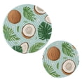Beach Coconut Pattern Cotton Trivets Potholders Set of 2 Handmade Heat ...