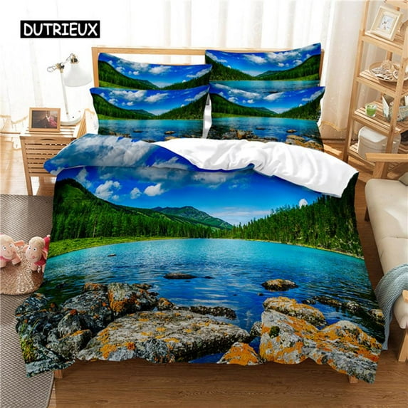 Beach Coconut Tree Bedding Set Duvet Cover Set 3d Bedding Digital ...