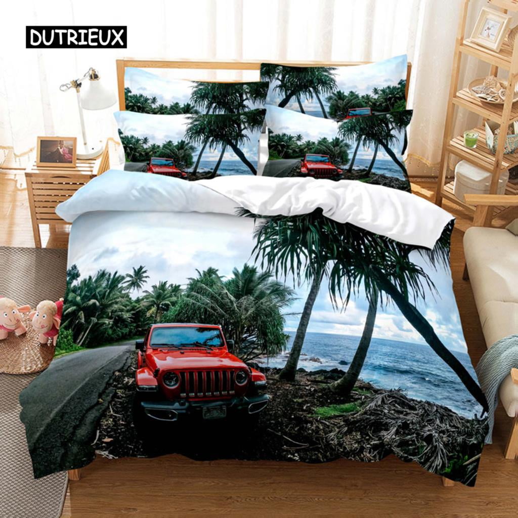 Beach Coconut Tree Duvet Cover Natural Scenery Bedroom ration Quilt ...