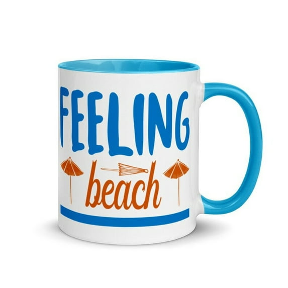 Beach Coffee Cup, Unique Beach S1ouvenir, Feeling Beach Keepsake, 6 ...