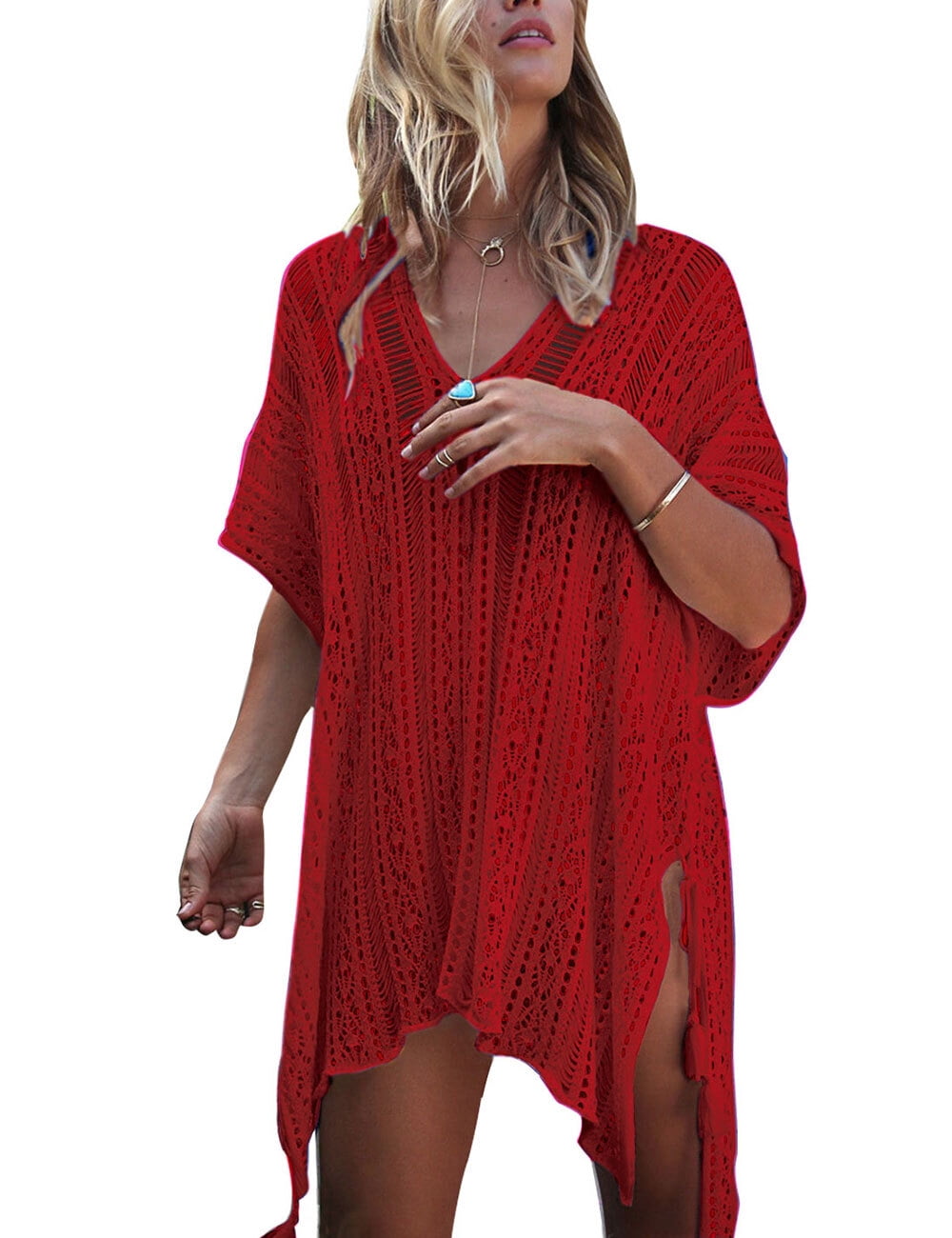 Shermie Women's Swimsuit Cover-up, Summer Crochet Beach Wear, Bathing ...