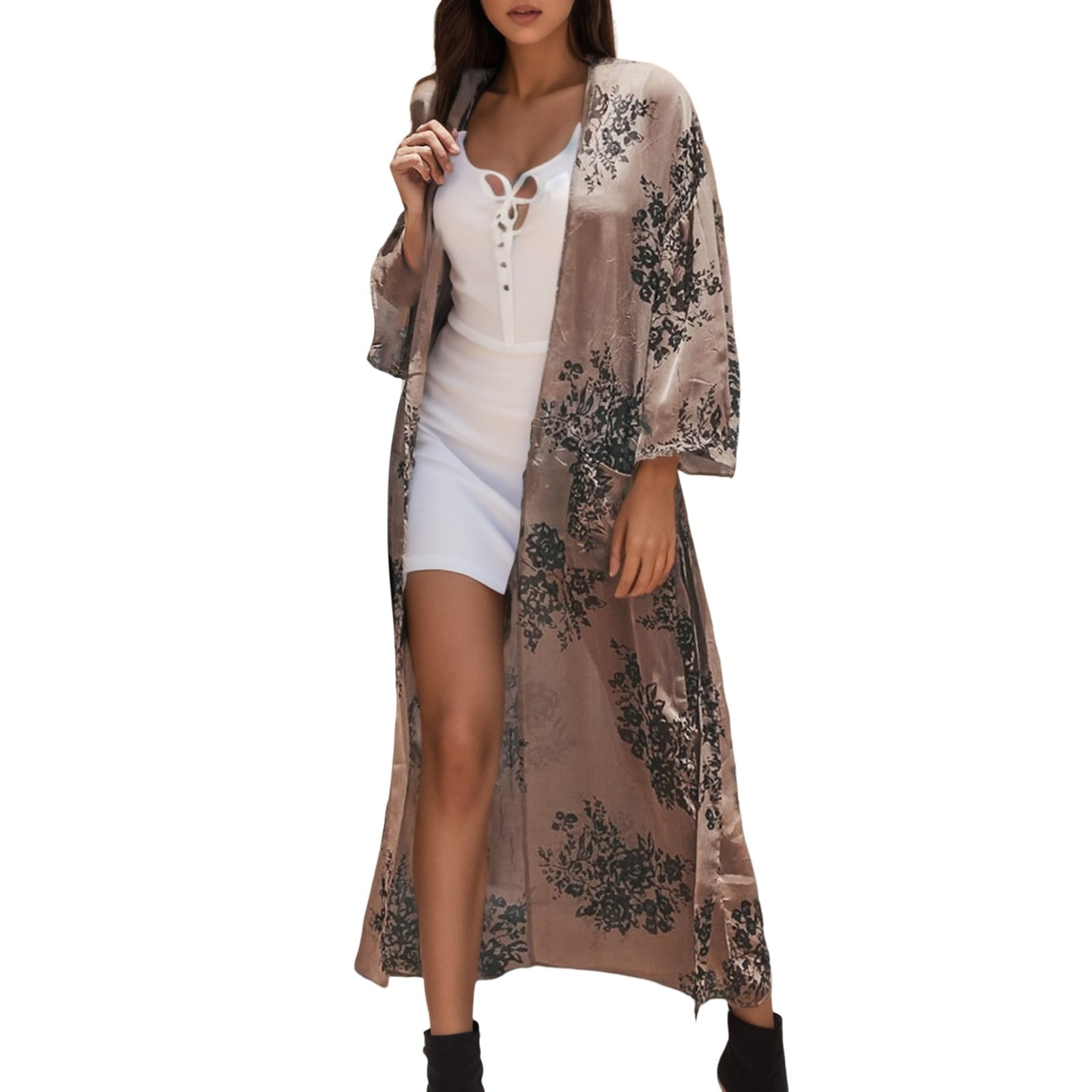 Beach Cover Ups For Women Women Summer Long Flowy Kimono Cardigans Boho