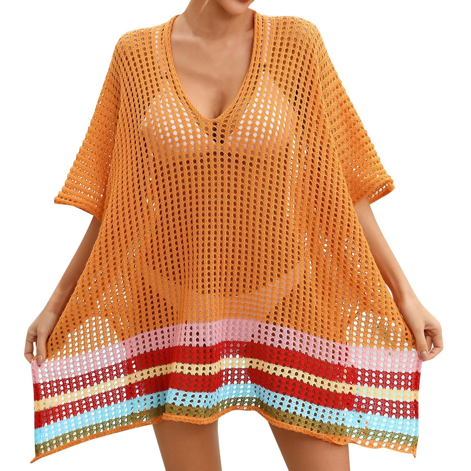 Beach Cover Ups For Women Womens Knitwear Hollowed Out Fashionable