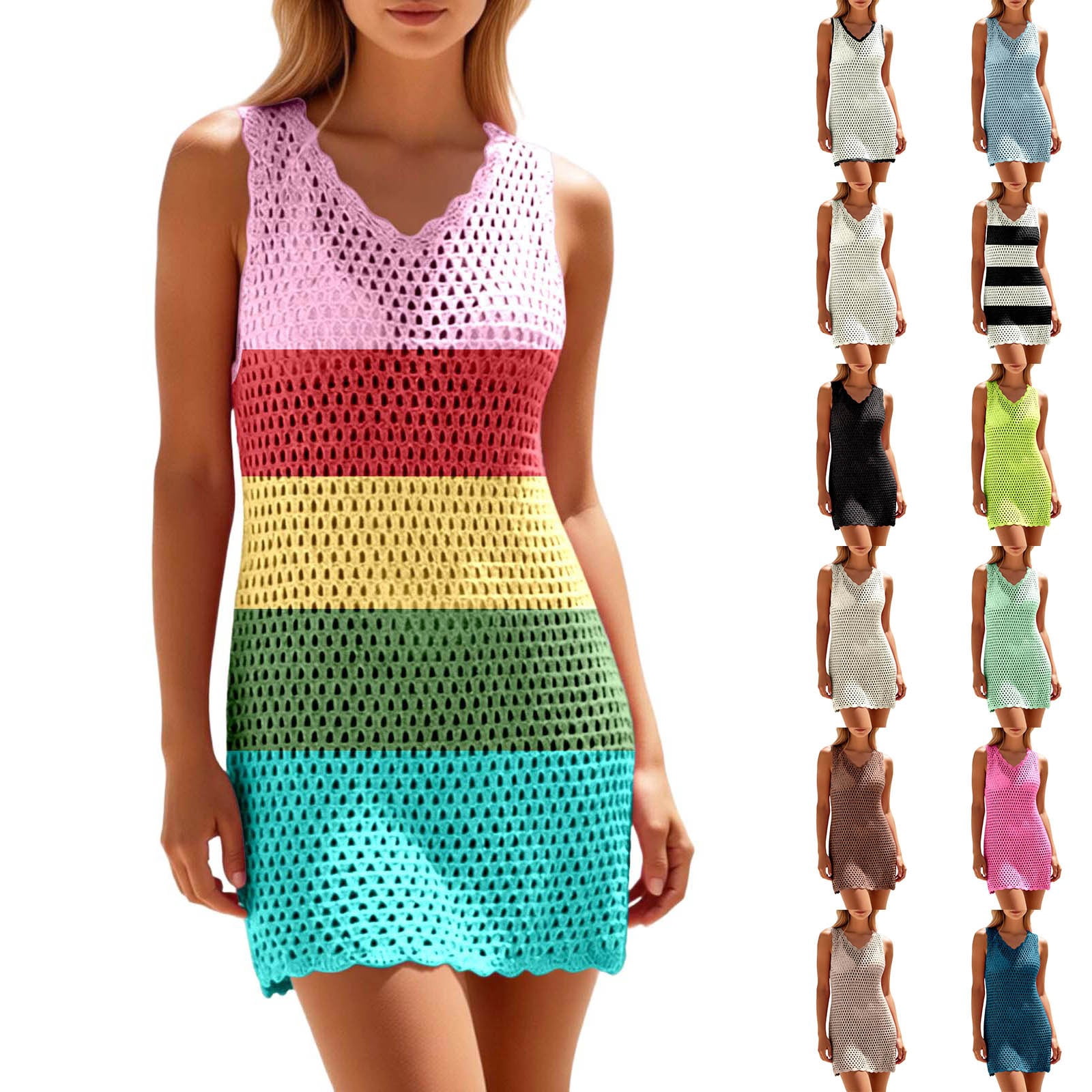 Beach Coverup , Dresses for Beach Vacation , Cover Up Women Crochet ...