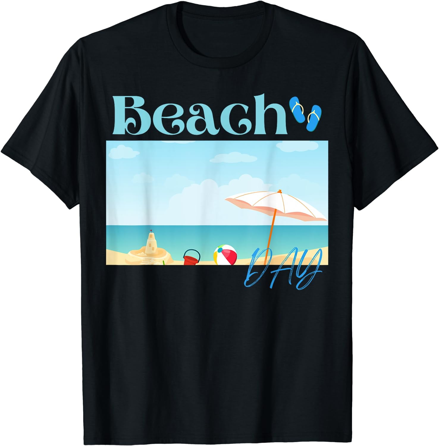 Beach Day Sunny Vibes Beach Bum Day Sand Sun Water Kids Mom T-Shirt ...