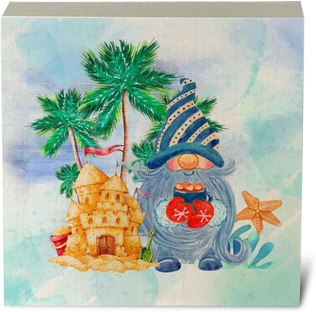 Beach Decor Summer Tiered Tray Decor Summer Gnomes Decorations for Home ...