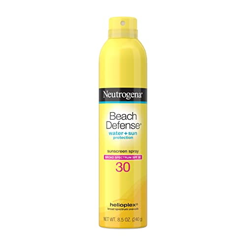 The Beach Defense Sunscreen SPF 30 Body Spray is Water Resistant, Broad ...