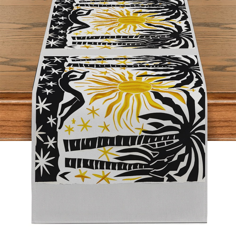 Beach Dining Table Runners for Parties Tropical Table ration ...