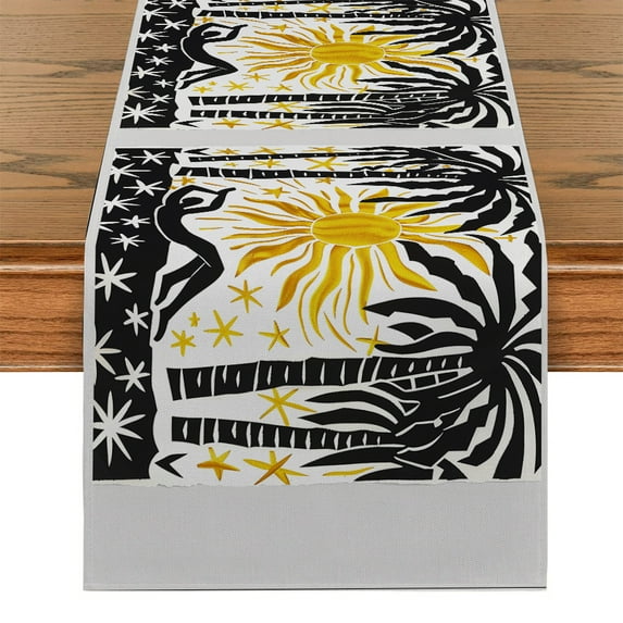 Beach Dining Table Runners for Parties Tropical Table ration ...