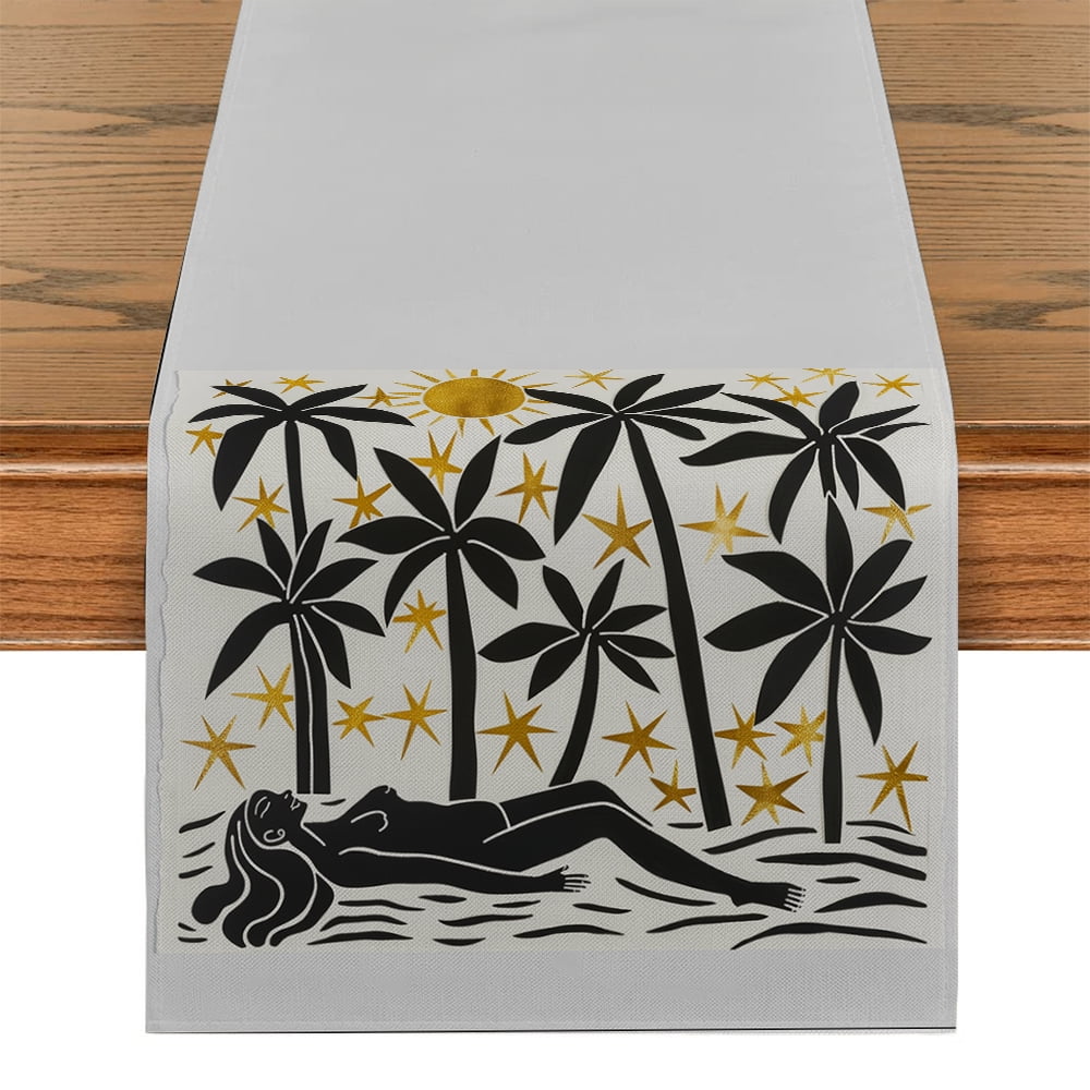 Beach Dining Table Runners for Parties Tropical Table ration ...