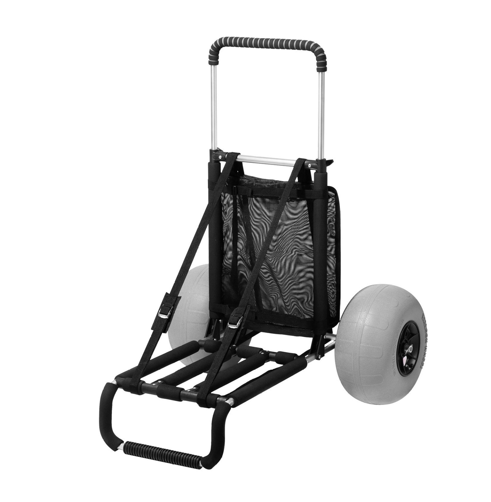Beach Dolly with Big Wheels for Sand, 29.9" x 15.4" Deck, w/ 12 ...