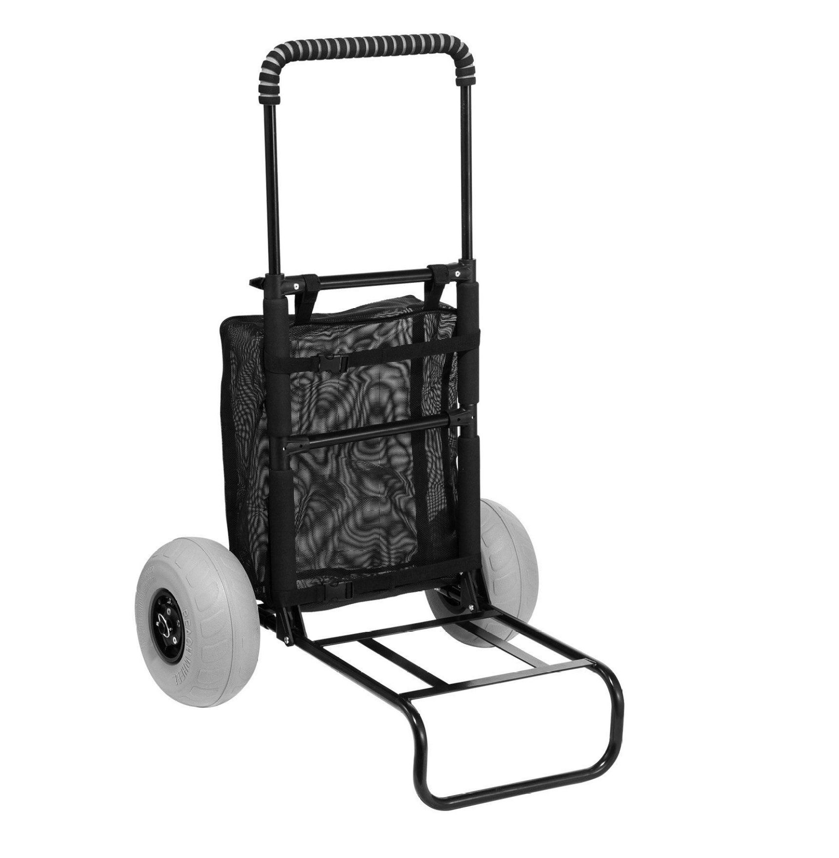 Beach Dolly Cart with Big Wheels - 20.1"x14.6" Sand Cart, 165lbs ...