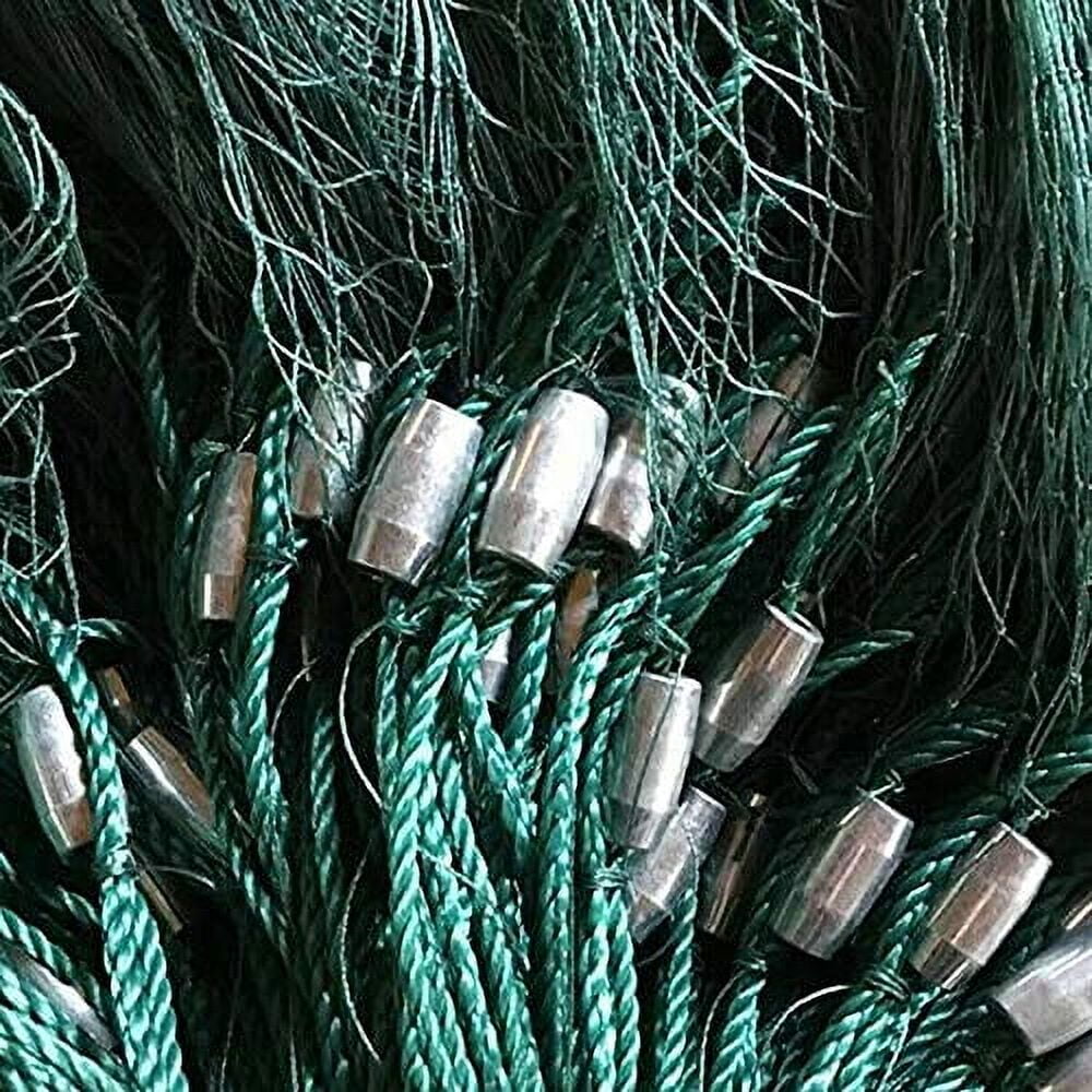 Beach Drag Net Pull Net Mesh Fishing Net Trawl with Float Bobbers Lead ...