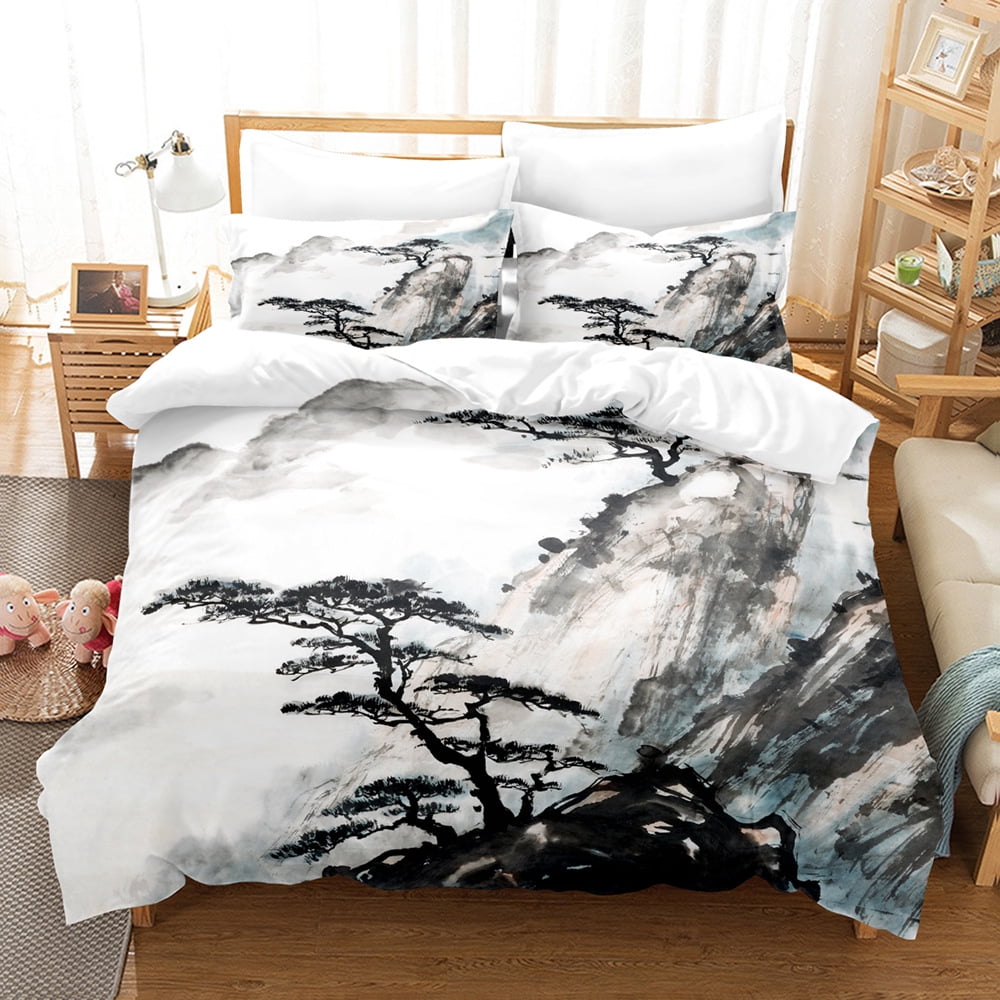 Beach Duvet Cover Forest Coastal Beach Themed Bedding Nature Theme ...