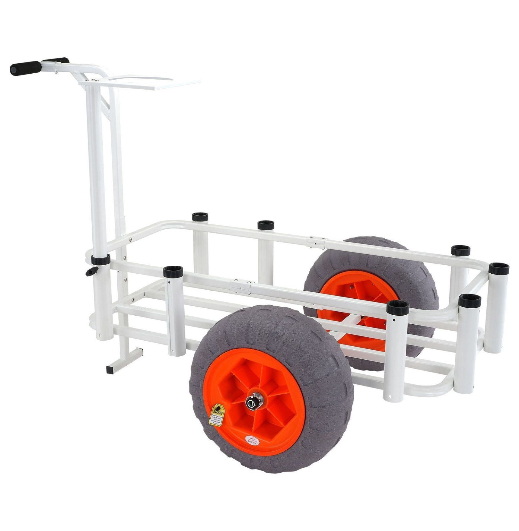 Beach Fishing Cart 350 lbs, Heavy Duty Aluminum Pier Wagon with Big ...