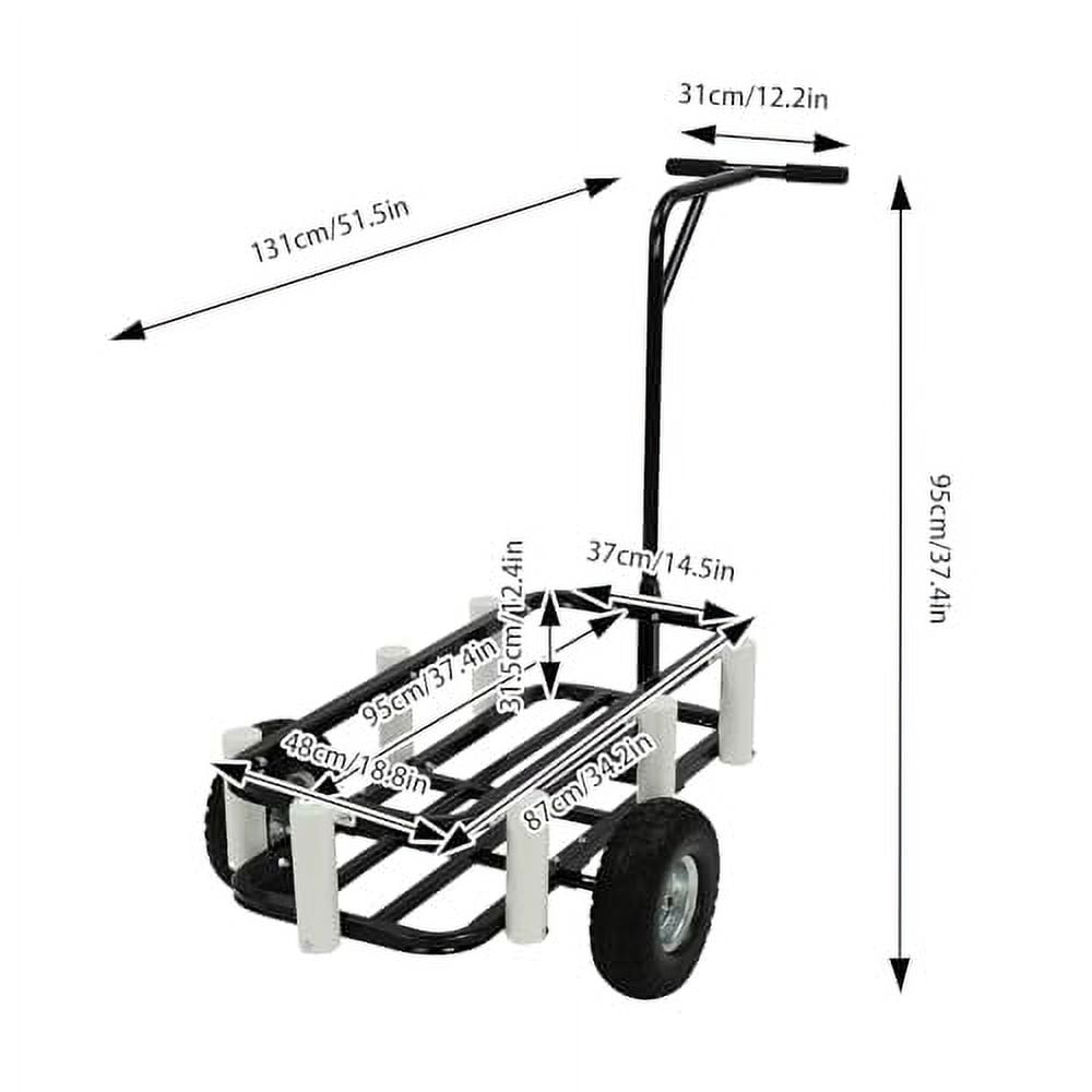 Beach Fishing Cart Beach Cart Heavy Duty Outdoor Fishing Wagon, Rolling ...