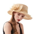 Beach Fishing Hat CQXIDFH Floral Mesh Sun Hat, Women's Wide Brim Casual ...