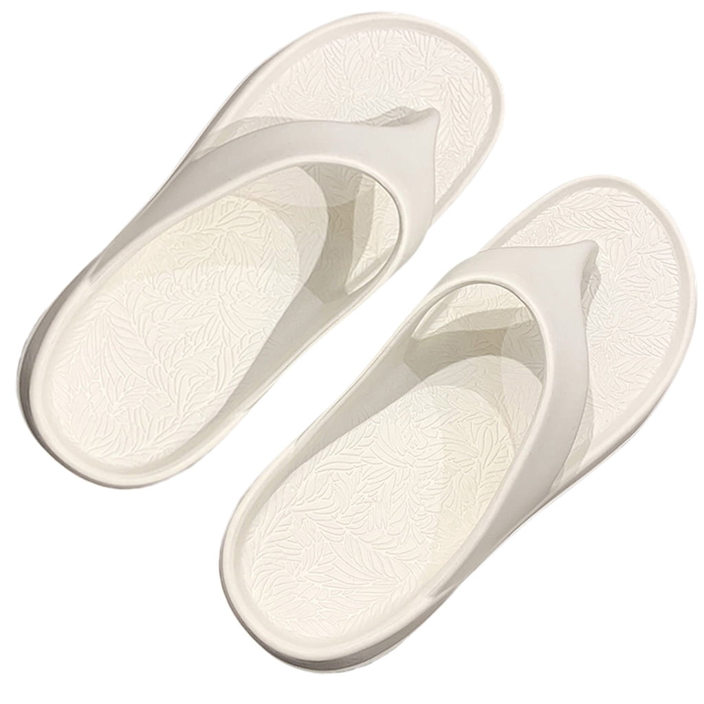 Beach Flat Flop Sandals Beach Slippers Clip Foot Thick Soles Couple ...