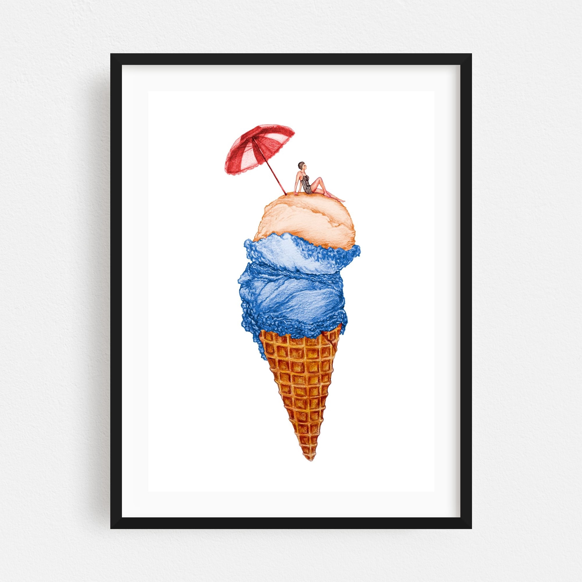 Beach Flavour - Illustration Surrealism Whimsical Summer Humor Pop Art ...