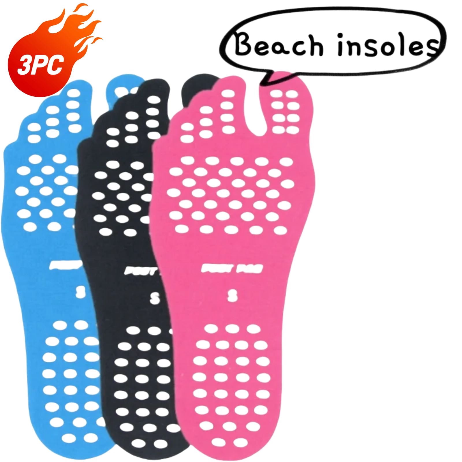 Beach Foot Pads Barefoot Adhesive Invisible Shoes Stick on Foot Pad ...