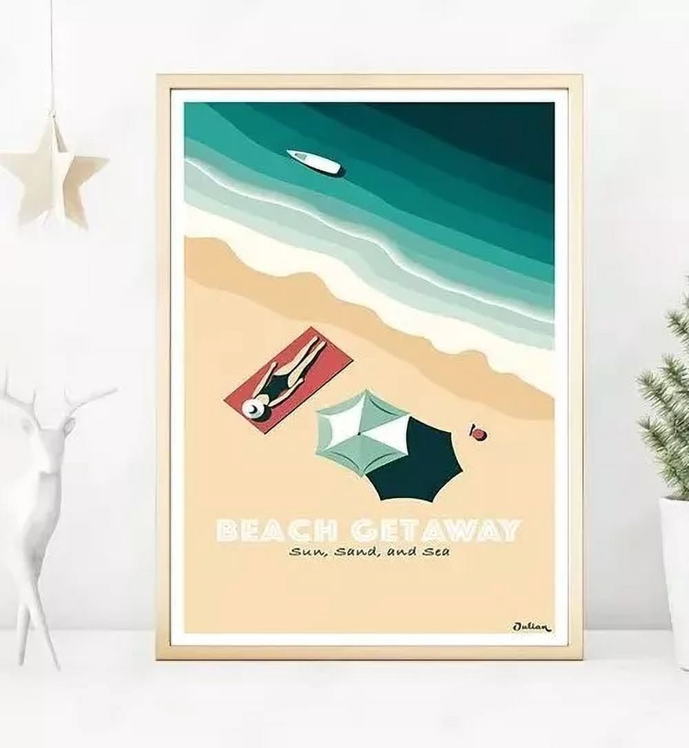 Beach Gateaway Poster - Matte Vertical Posters, World Art Print NO ...