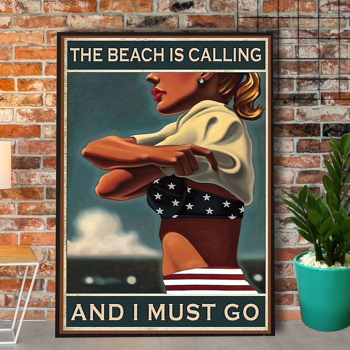 Beach Girl The Beach Is Calling And I Must Go Paper Poster No Frame Matte Wall Art Decor 16 x 24 ...