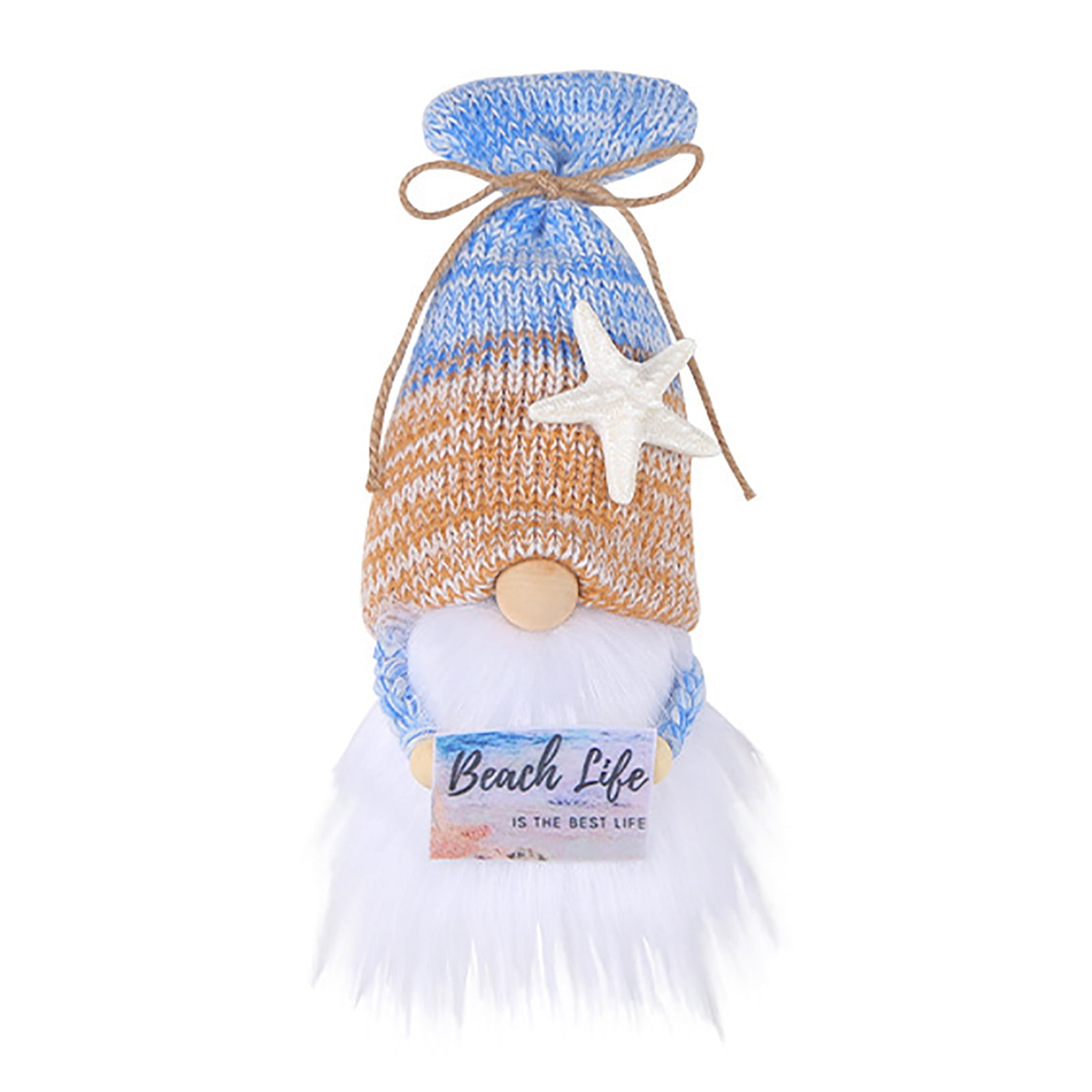 Beach Gnomes Decorations,Sea Star Gnomes with White Starfish Hat and ...