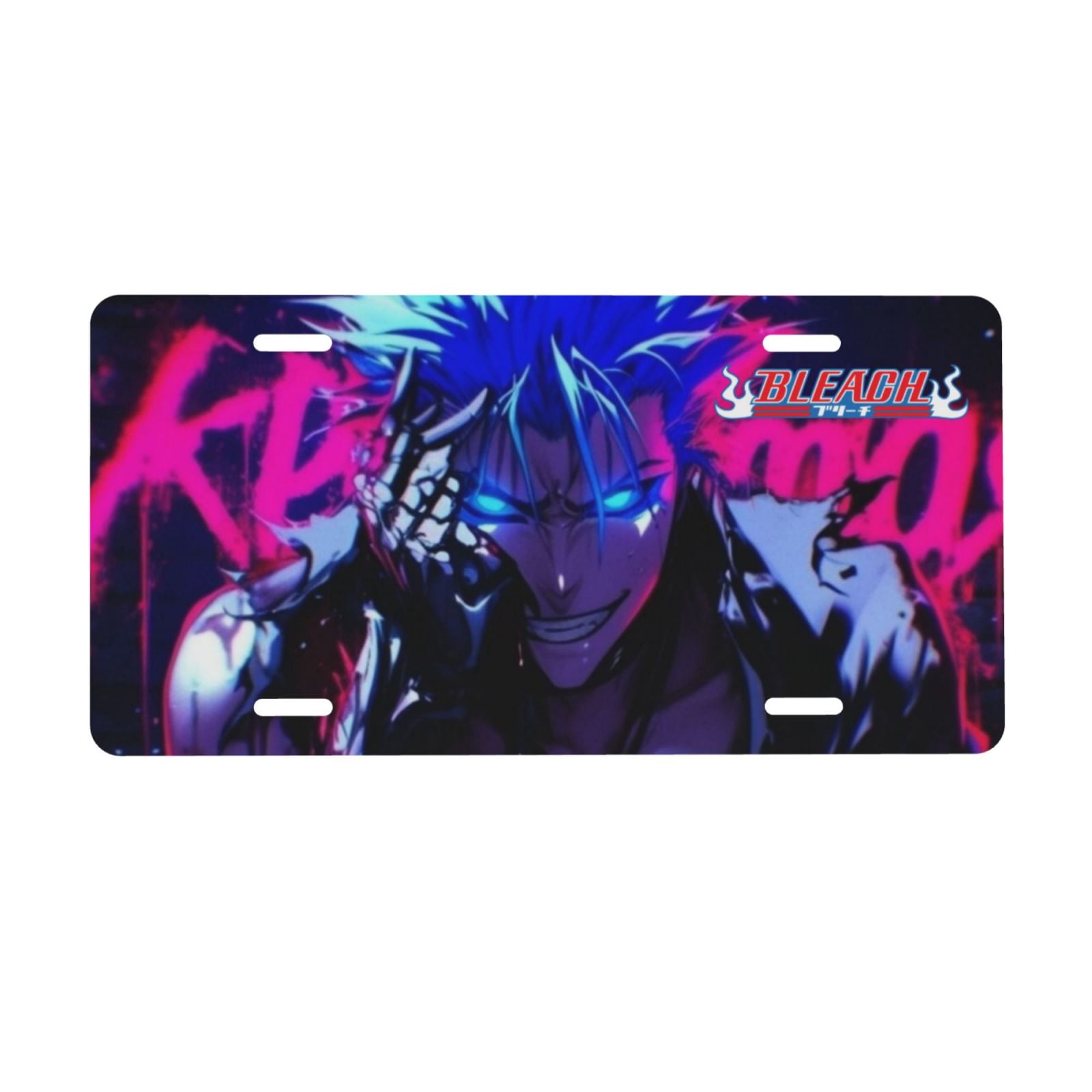 Beach Grimmjow License Plate, Car Front License Plates With 4 Holes ...