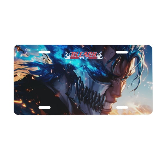 Beach Grimmjow License Plate, Car Front License Plates With 4 Holes ...