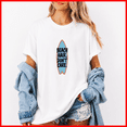 Beach Hair Don't Care Surfing Surf Board Summer Vibes Unisex T-Shirt ...