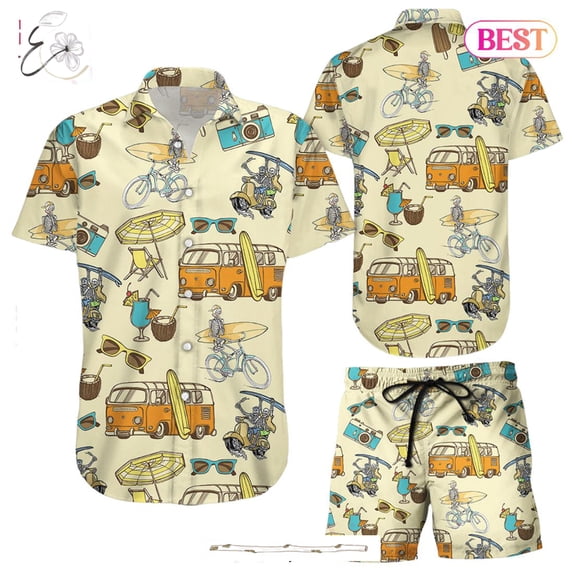 Beach Hawaiian Shirts Hawaii Activities At The Beach Button Down Shirts ...