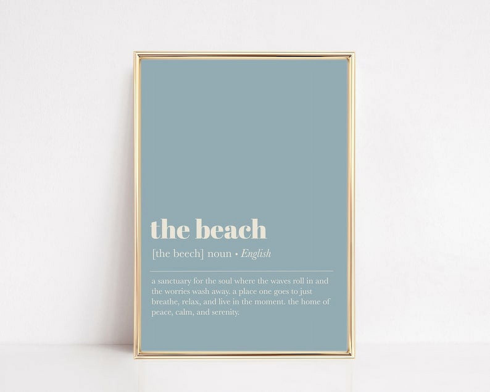 Beach House Decor | Beach House Sign | Beach Definition Print | Blue ...
