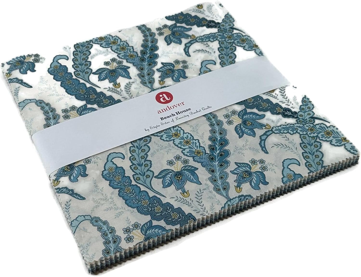 Beach House Layer Cake (42 Pieces) by Laundry Basket for Andover 10 x ...