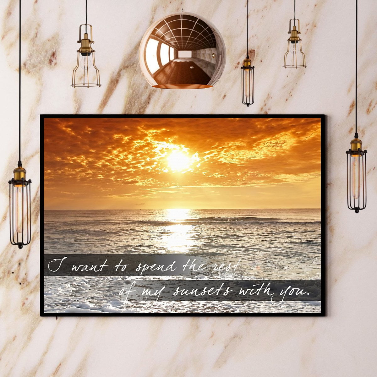 Beach I Want To Spend The Rest Of My Sunset With You Paper Poster No ...