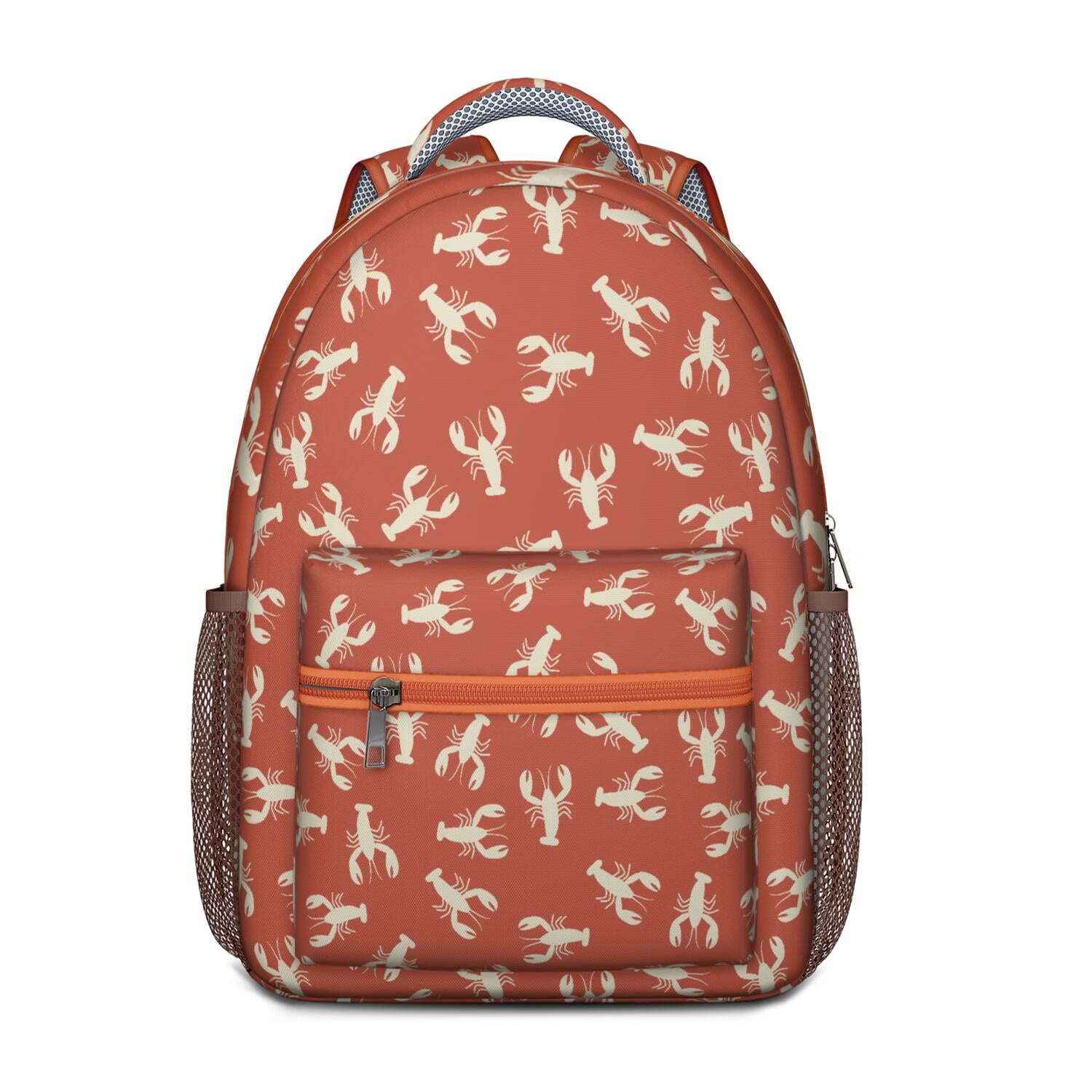 Beach Inspired Tropical Crab Backpack - Stylish Waterproof School Bag ...
